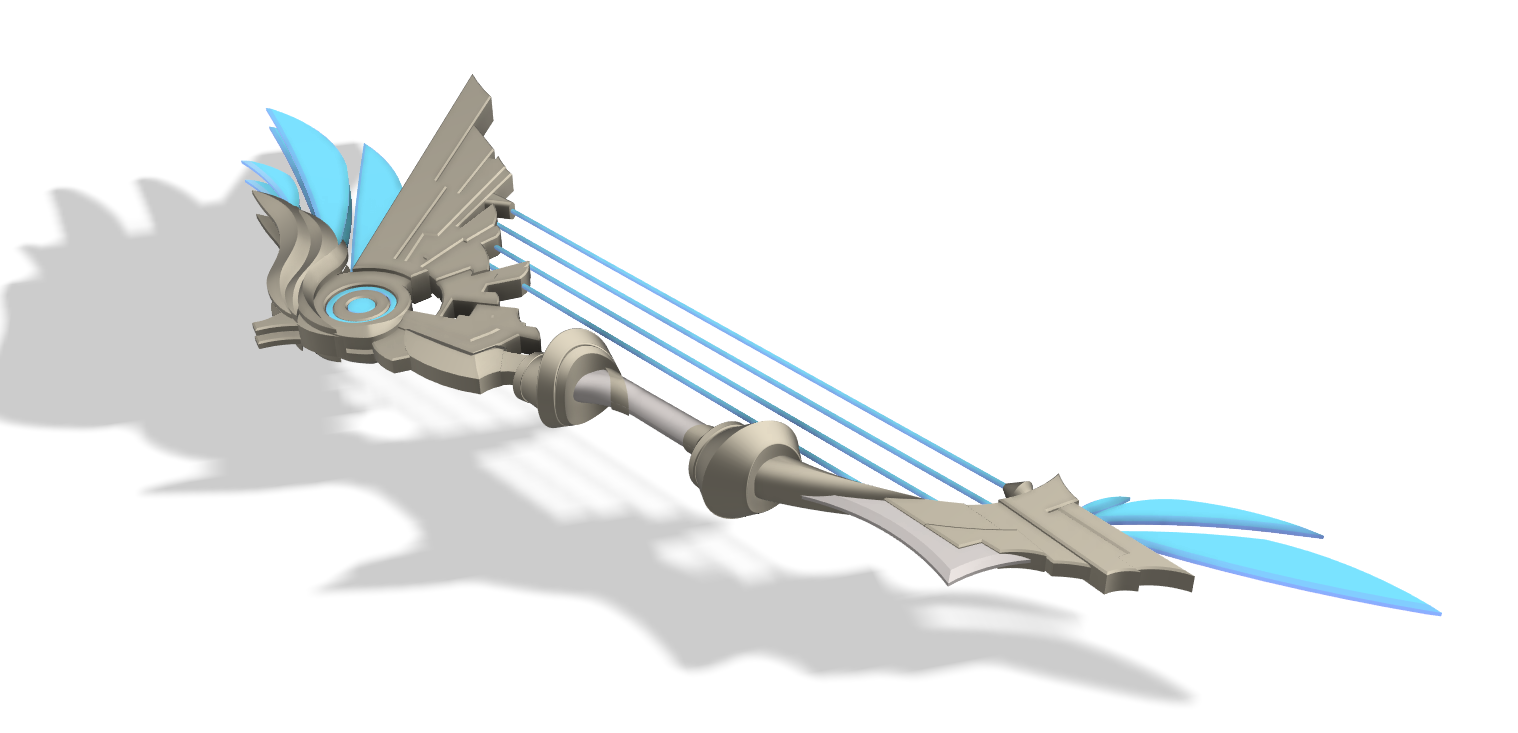 3D file SKYWARD Harp STL FILES [Genshin Impact] 🎮 ・3D printing template ...