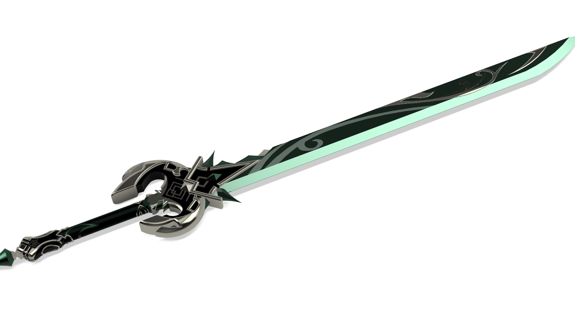 3D file PRIMORDIAL Jade Cutter STL FILES [Genshin Impact] 🎮 ・3D ...