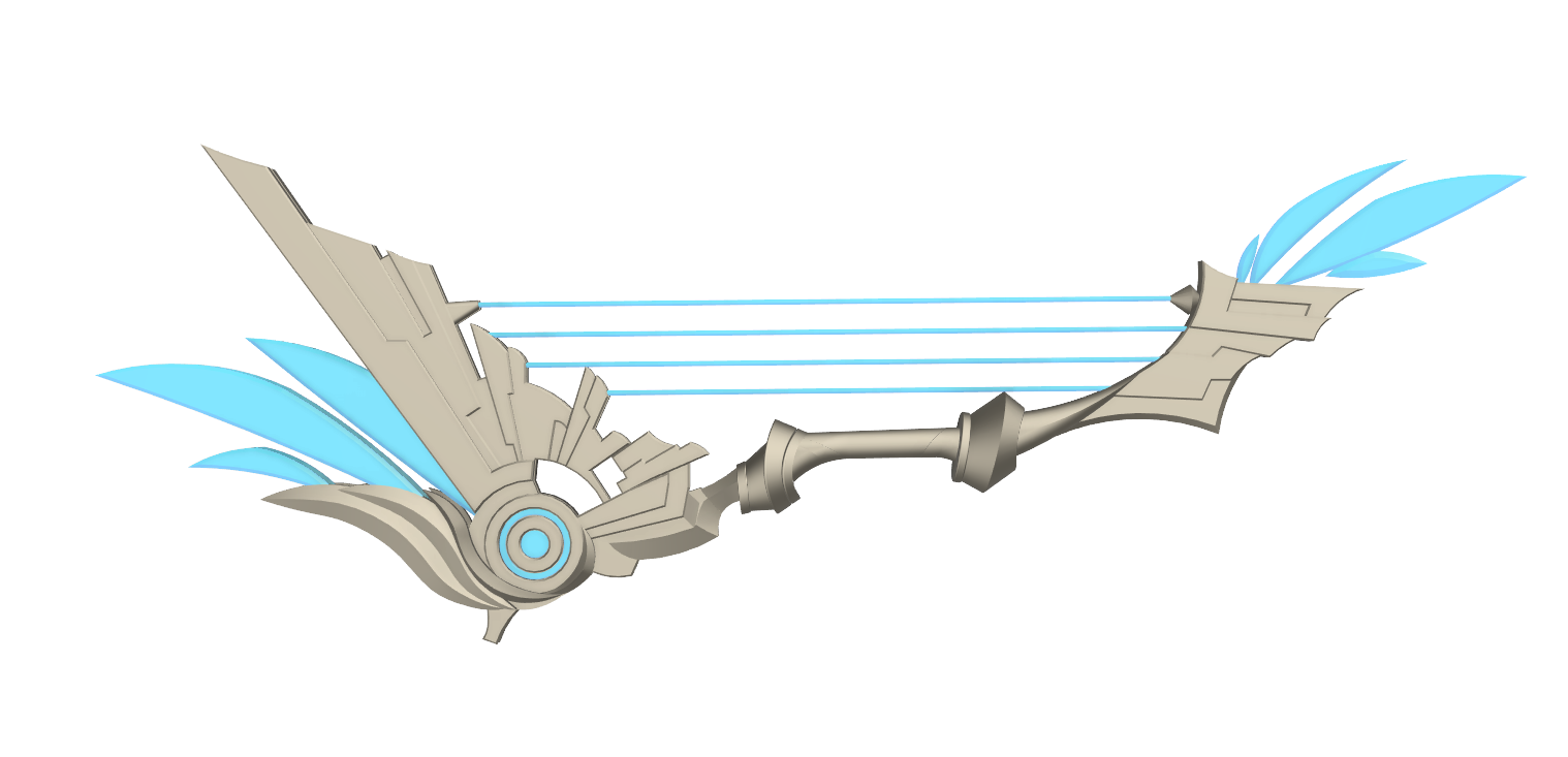 3D file SKYWARD Harp STL FILES [Genshin Impact] 🎮 ・3D printing template ...