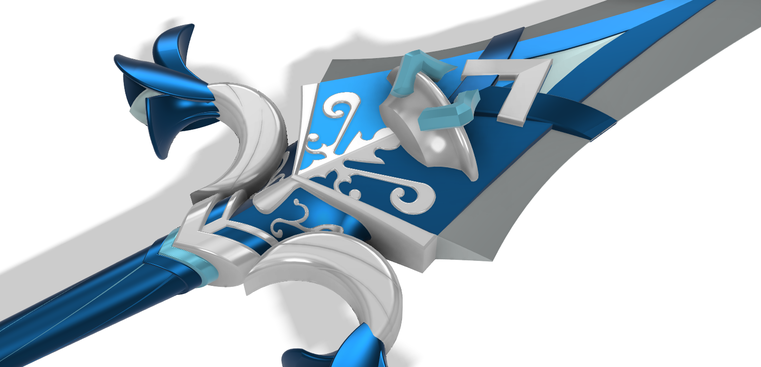 3D 文件 SACRIFICIAL Greatsword STL FILES [Genshin Impact] 🎮・可下载 3D 打印模型・Cults