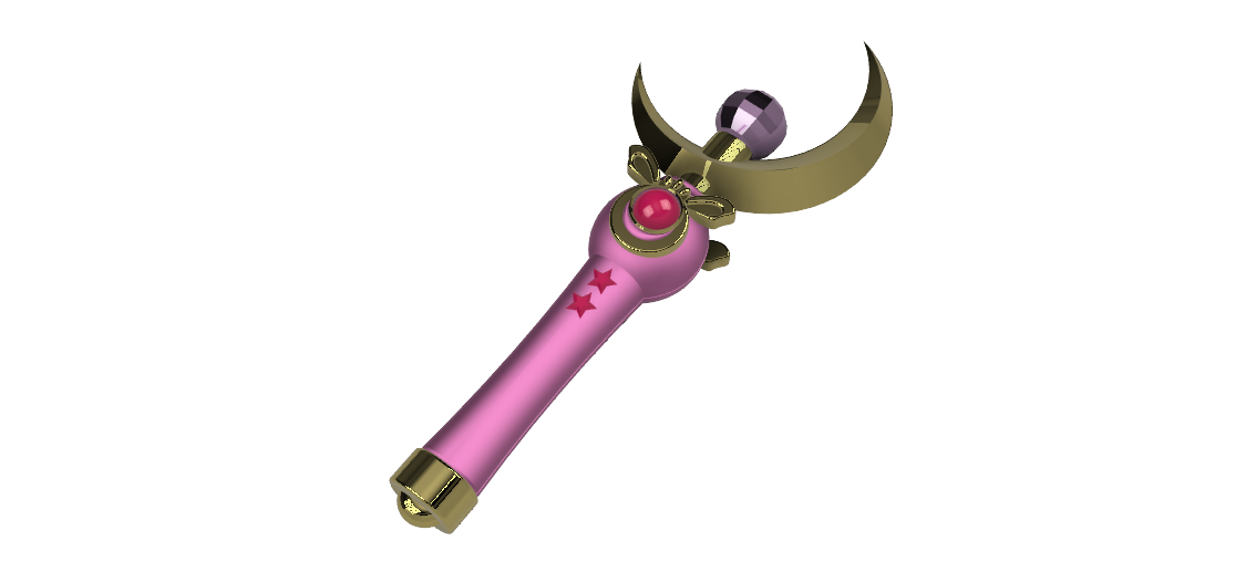 3D 文件 SAILOR Moon, Moon Stick STL FILES [Sailor Moon Crystal] 🌙 ・可下载 3D ...