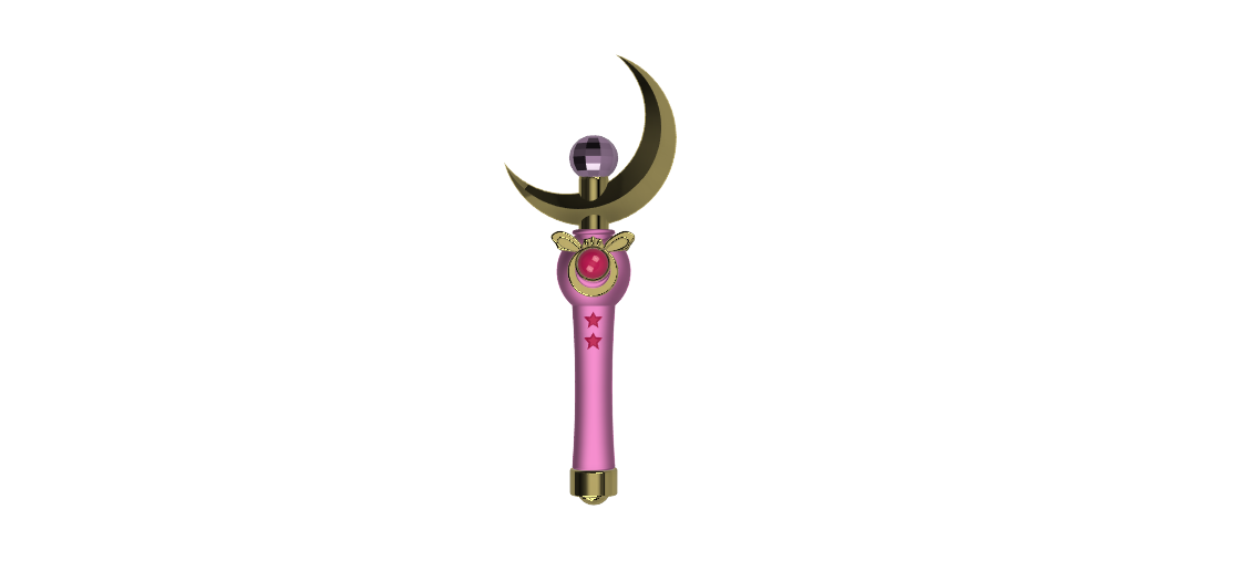 🌙 SAILOR Moon, Moon Stick STL FILES [Sailor Moon Crystal]・ 3D File for ...
