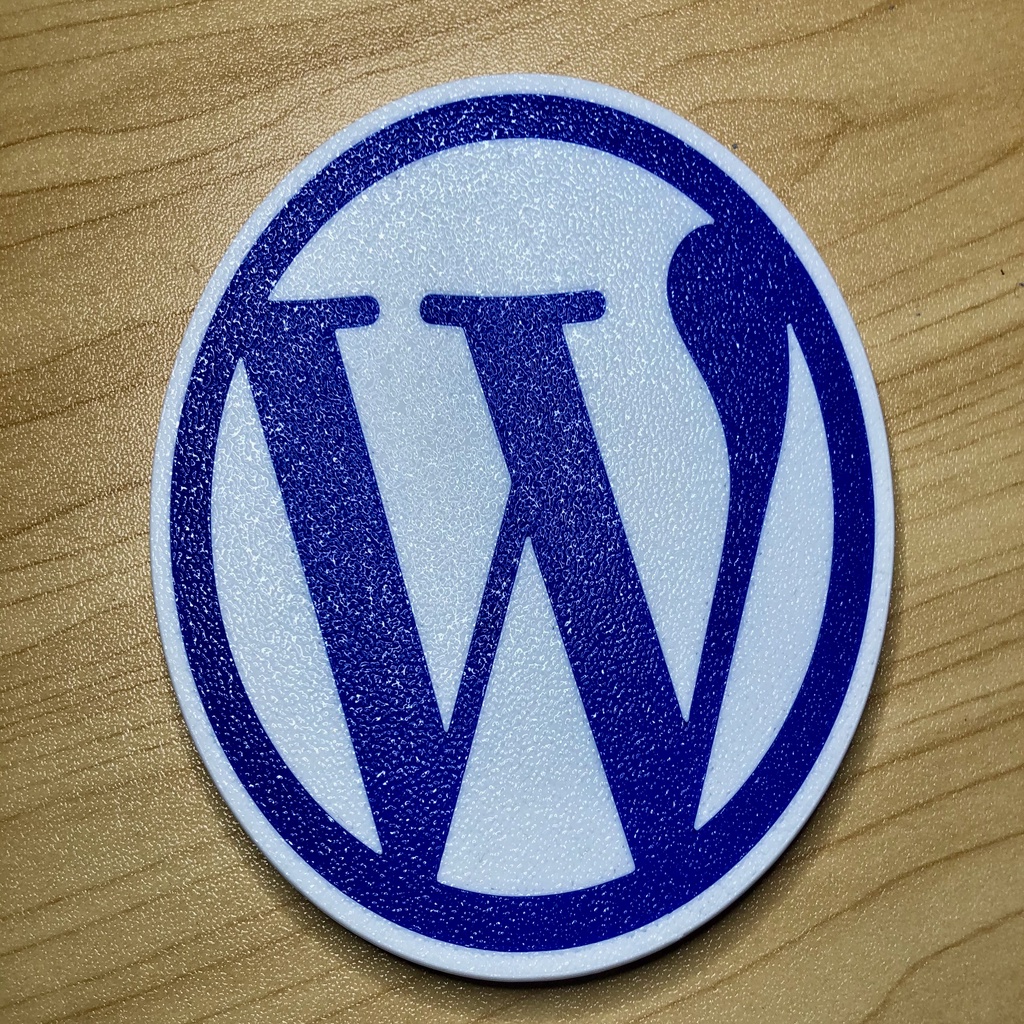 Archivo 3D gratis Logotipo de WordPress 🚩 ・Modelo para descargar y imprimir en 3D・Cults
