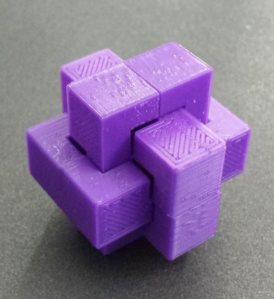 3D printed Love's Dozen burr puzzle・Cults