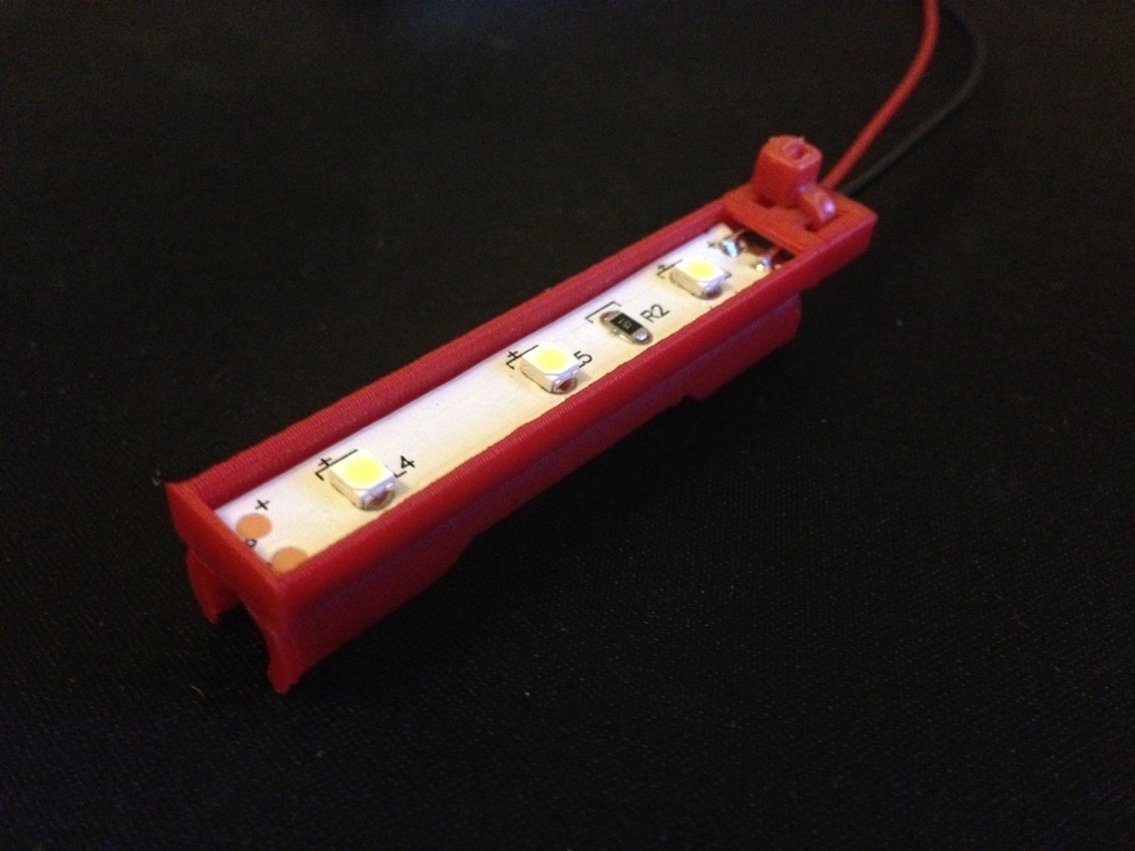 Free 3D file LED Strip Mount for 8mm Threaded Rod 🔧 ・Design to download ...