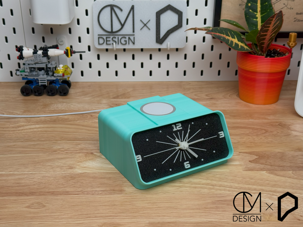 🕰️ Retro Clock and Magsafe Charger・Free 3D File for ・Cults