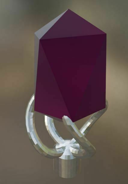 🔮 Staff topper Crystal・Free 3D File for ・Cults