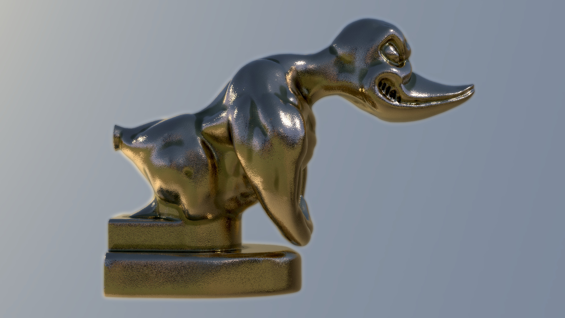 STL file STRONG DUCK ON THE HOOD 💪 ・3D print model to download・Cults