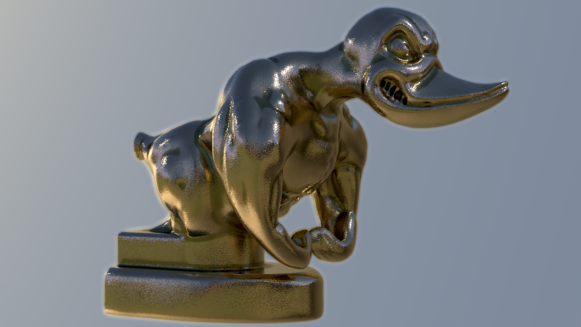 STL file STRONG DUCK ON THE HOOD 💪 ・3D print model to download・Cults