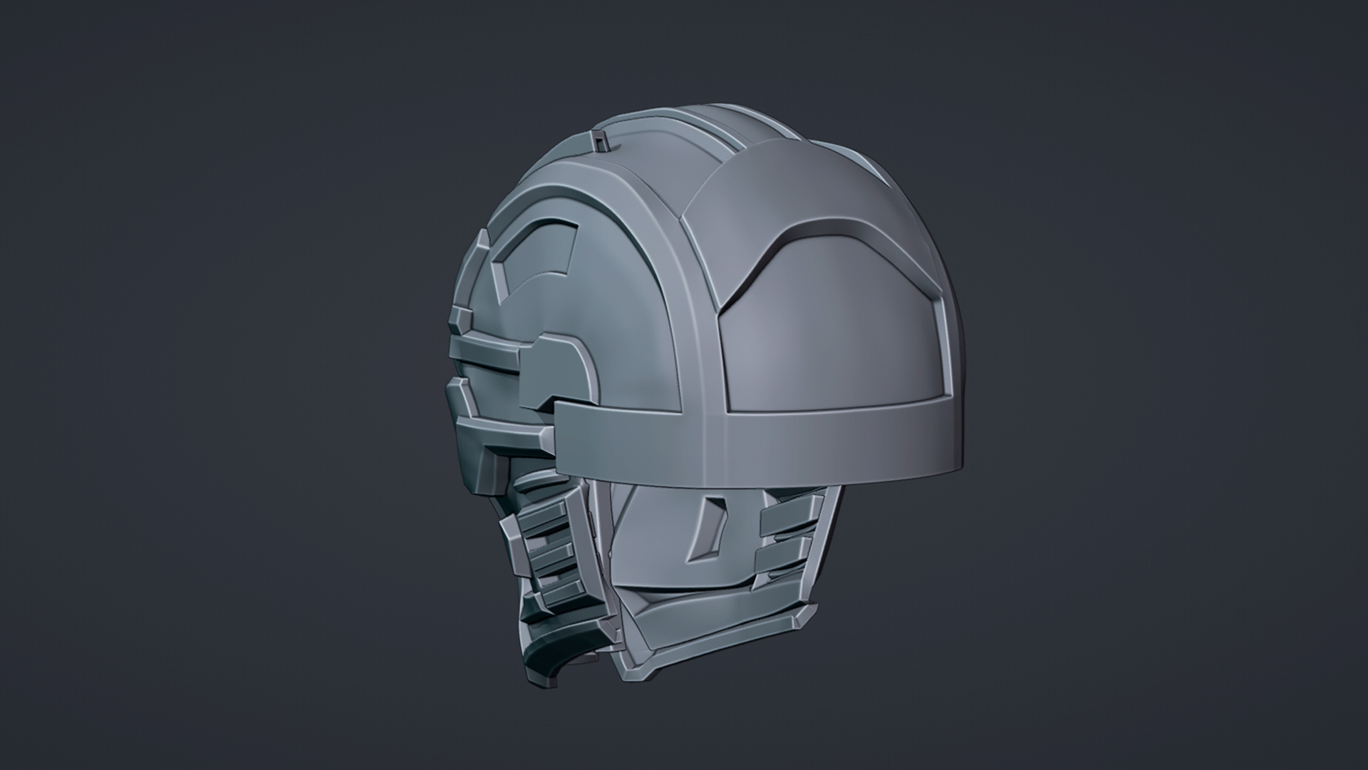 Cyborg Helmet Stl