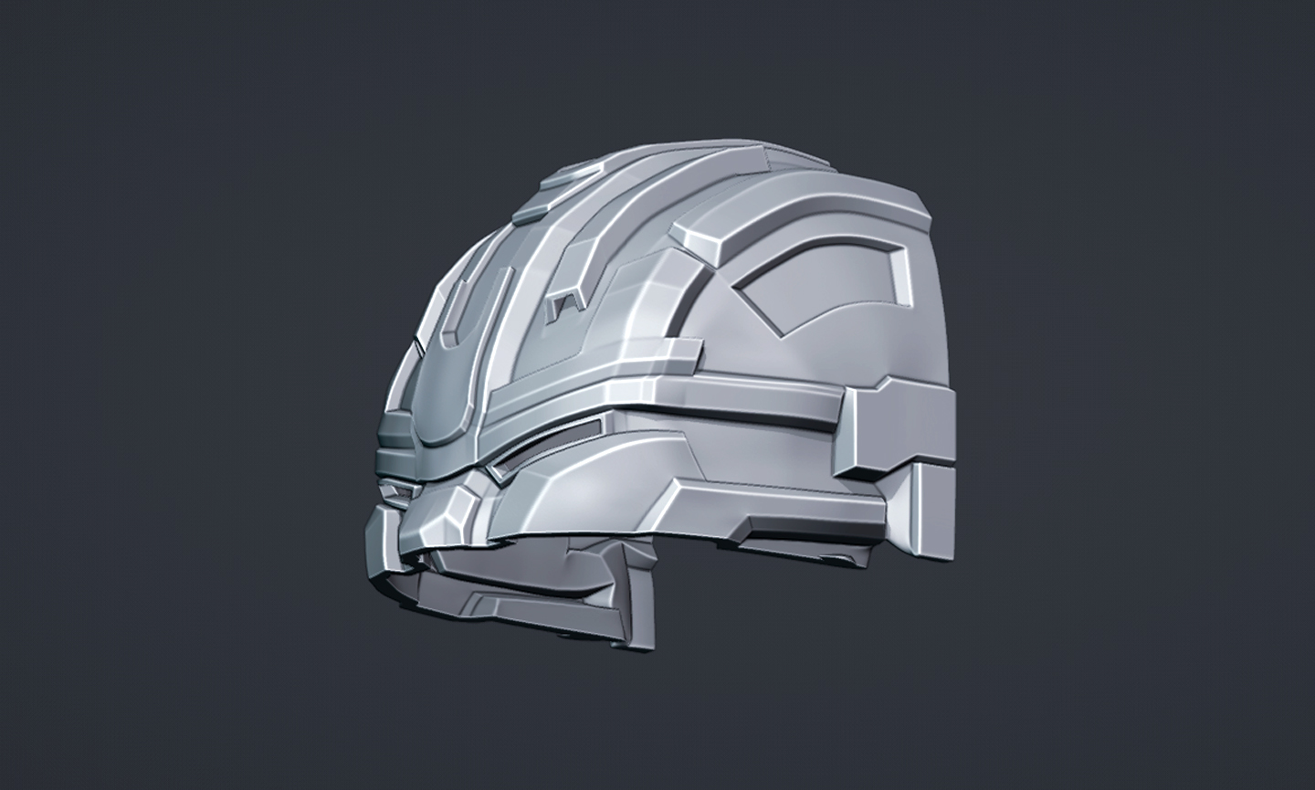 Fichier STL Casque Cyborg 🎨 (OBJ et 3MF)・Design pour imprimante 3D à ...