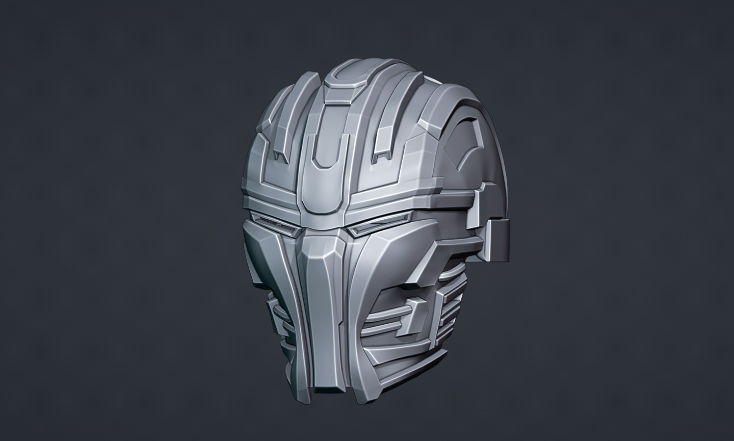 STL file Cyborg Helmet 🪖 (OBJ and 3MF)・3D printing model to download・Cults