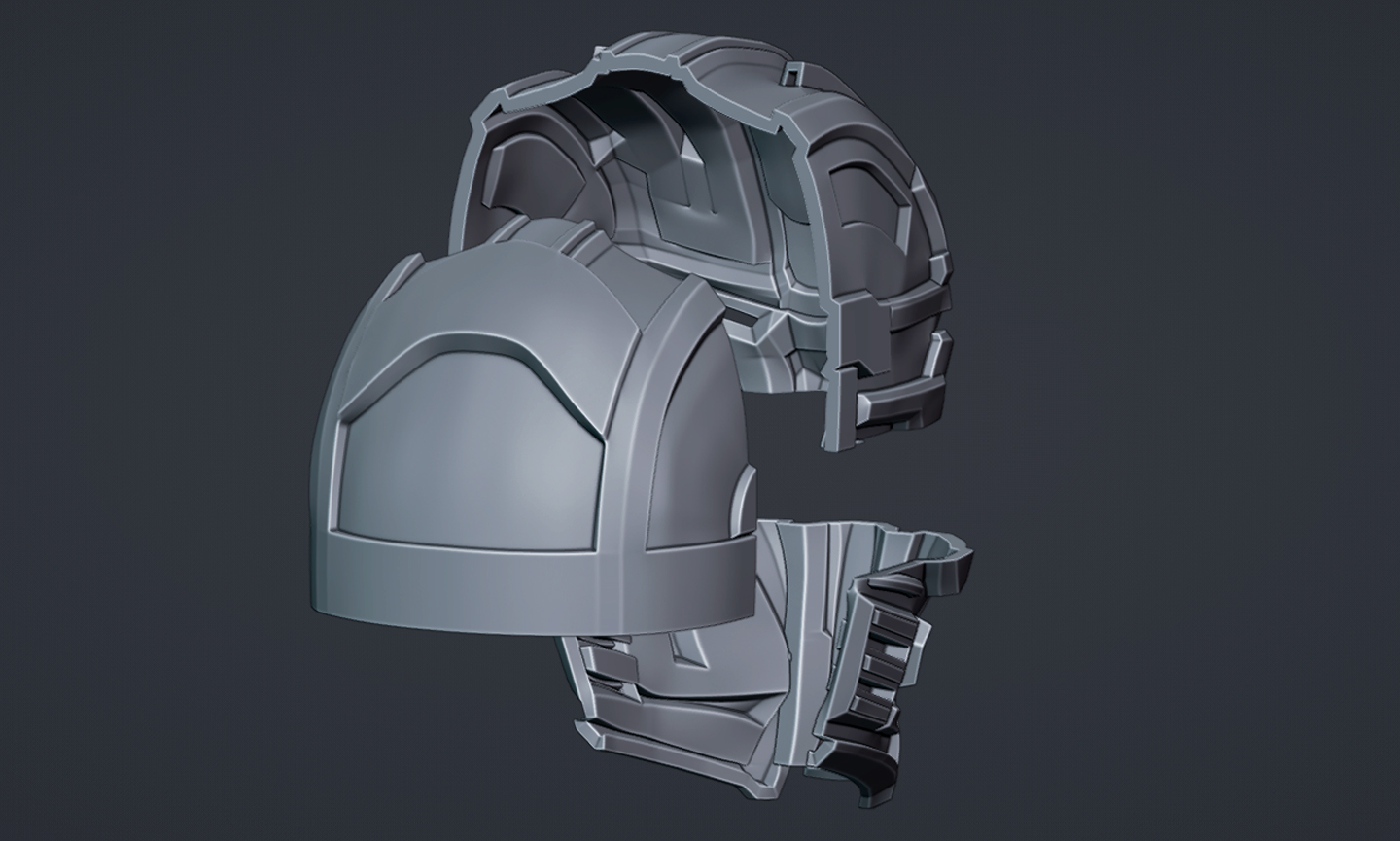 STL file Cyborg Helmet 🪖 (OBJ and 3MF)・3D printing model to download・Cults