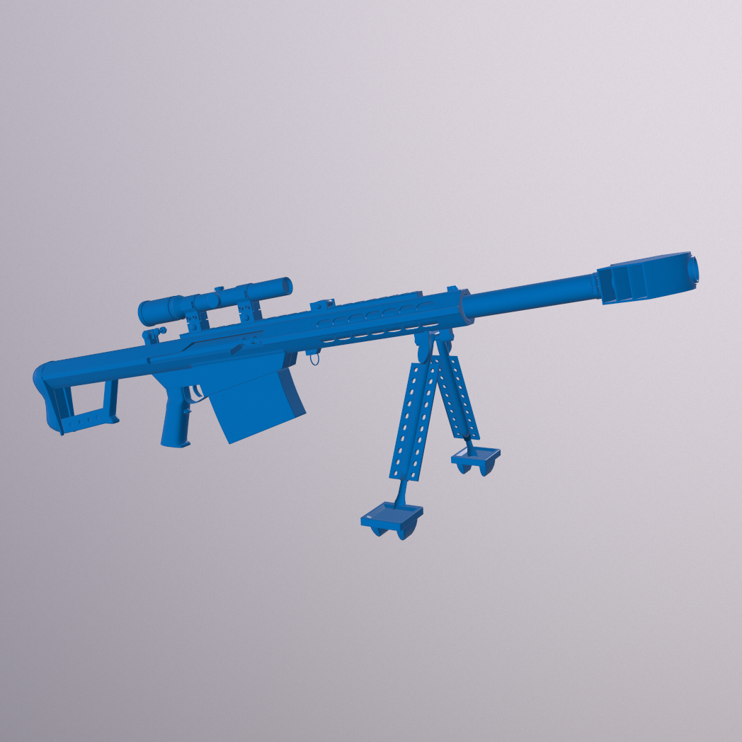 STL file Barrett Rifle 🔫 ・3D printable model to download・Cults