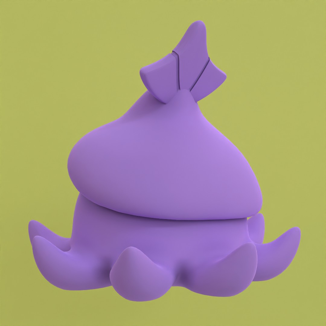 🐙 Cute Octopus・Free STL File for ・Cults