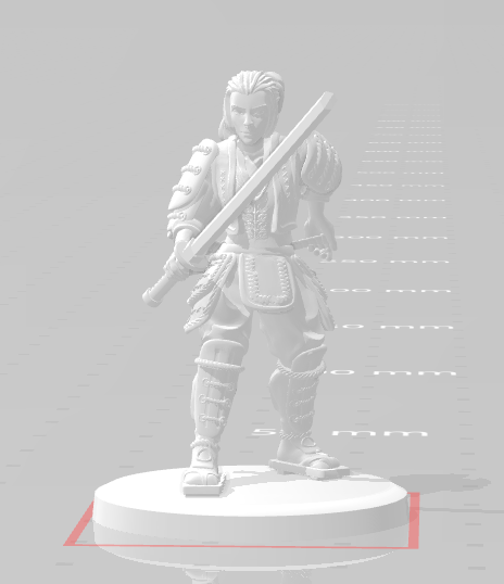 🗡️ Samurai, Female・Free 3D File for ・Cults