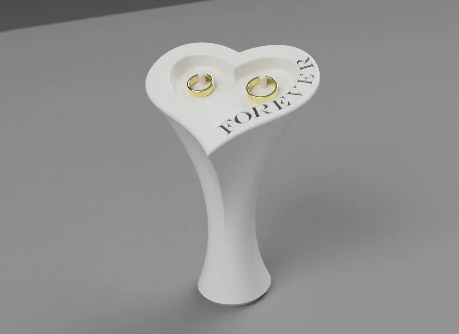 Free 3D file Ring Holder Forever 💍 ・3D printable design to download・Cults