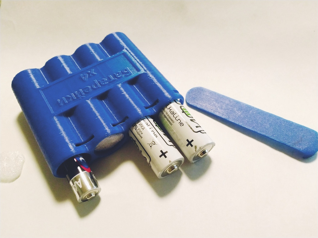 🔋 Sliding-cover AA/AAA battery storage box・Free 3D File for ・Cults