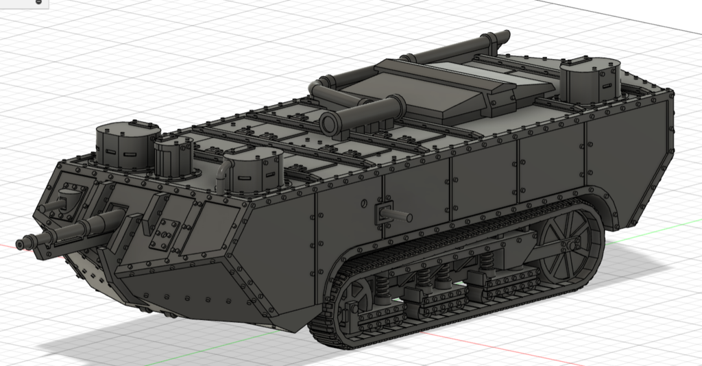 🪖 St. Chamond WW1 Tank・Free STL File for 3D printing・Cults