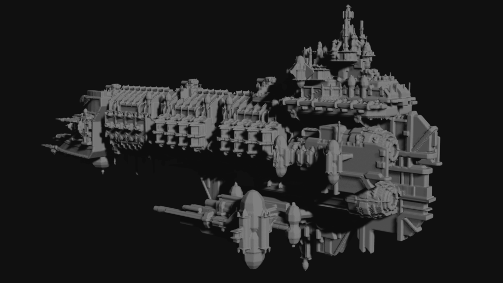 🚀 Imperial Emperor-Class Battleship・Free STL File for ・Cults