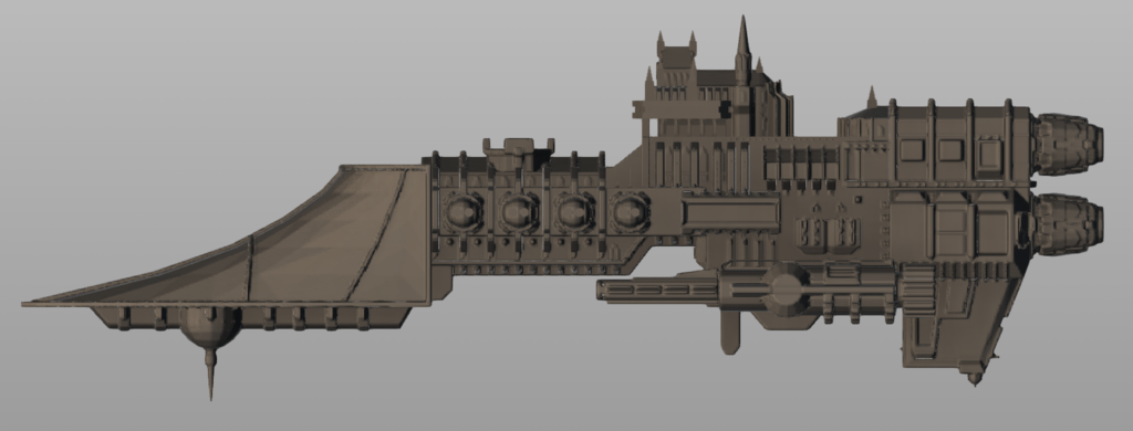 🛰 Imperial Sword-Class Frigate・Free STL File for ・Cults