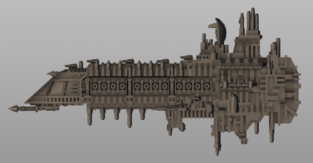 🎲 Modular Imperial Battleship・Free 3D File for ・Cults