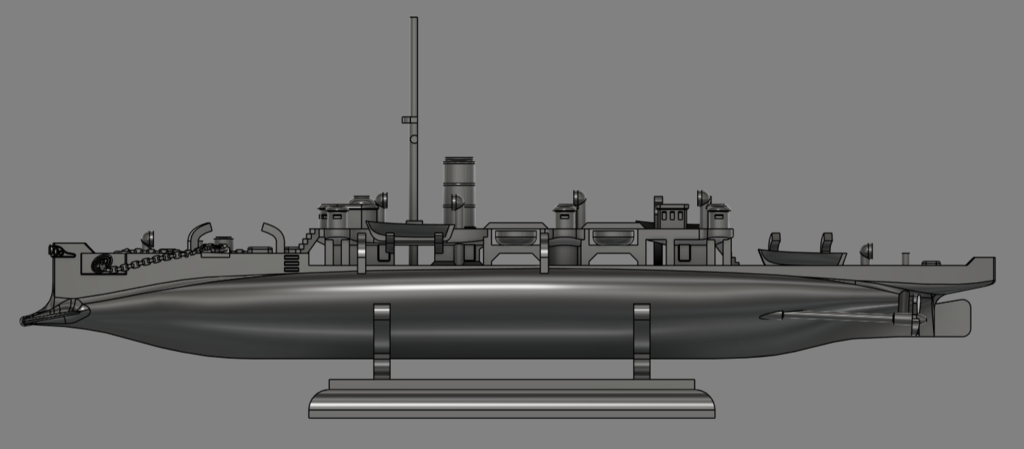 👽 HMS Polyphemus Ironclad Torpedo-ram・Free 3D File for ・Cults