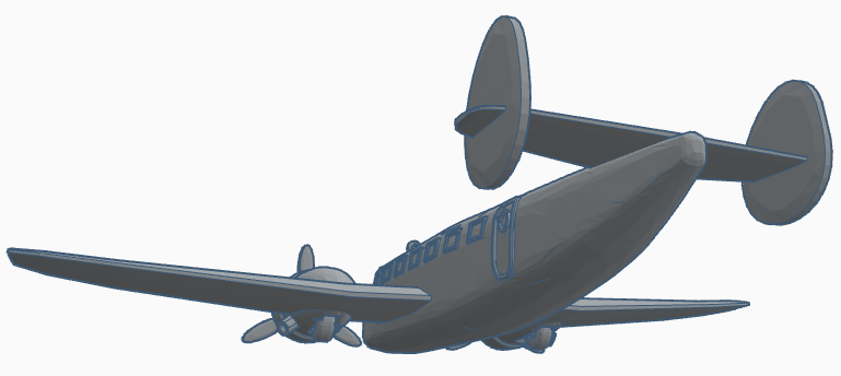 🇲🇬 Madagascar 2 Lockheed Model 10 Electra・Free STL File for ・Cults