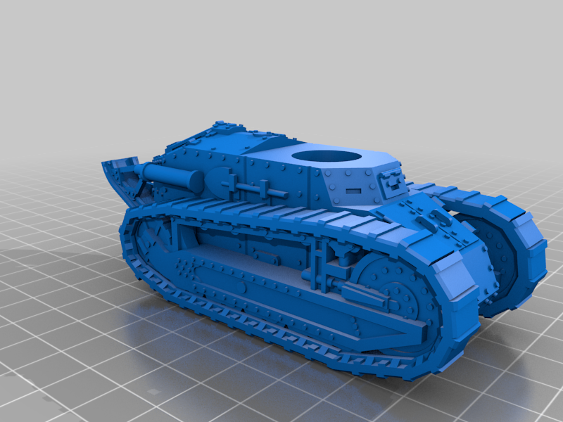 🪖 Renault FT-17 WW1 Tank・Free STL File for 3D printing・Cults