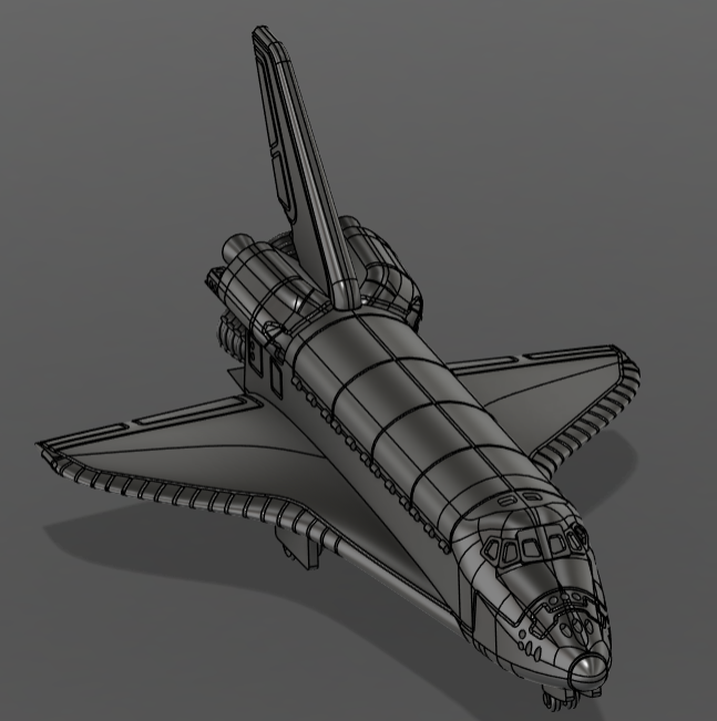 🛰 American Space Shuttle - 1:177 Scale・Free 3D File for ・Cults