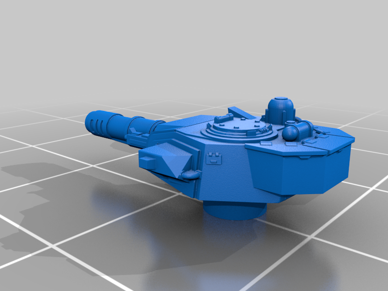 🪖 Epic Scale Main Battle Tank Fixed Gun・Free 3D File for ・Cults