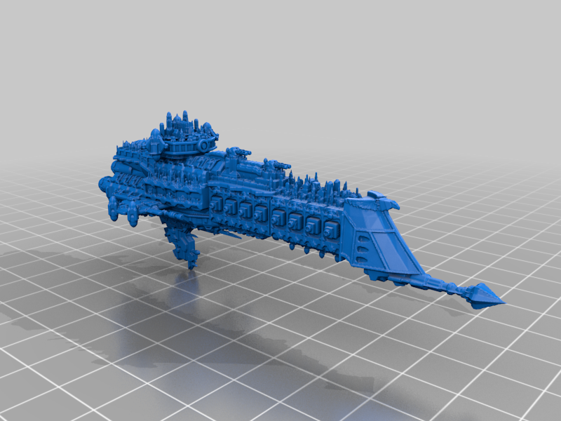 ⚔ Imperial Overlord-Class Battlecruiser・Free STL File for ・Cults