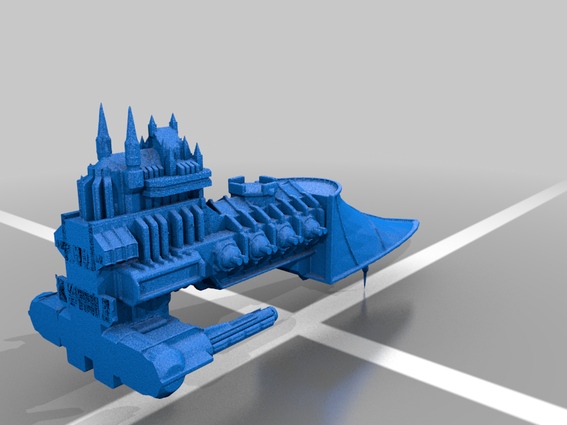 🛰 Imperial Sword-Class Frigate・Free STL File for ・Cults