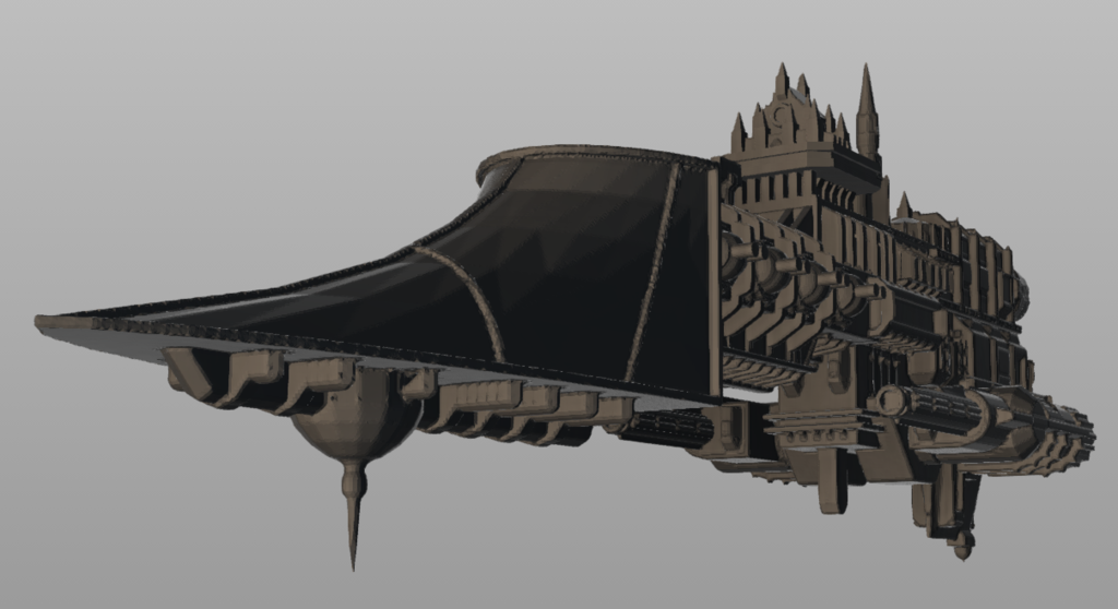 🛰 Imperial Sword-Class Frigate・Free STL File for ・Cults