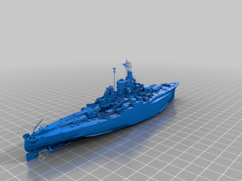 👴 USS California・Free 3D File for ・Cults