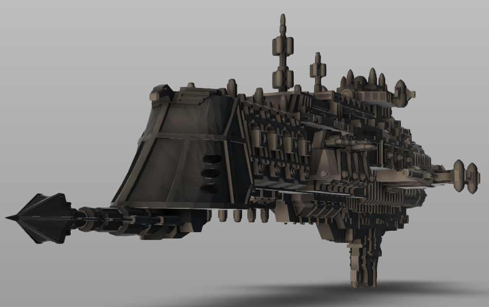 ⚔ Imperial Lunar-Class Cruiser Version 2.0・Free STL File for 3D ...