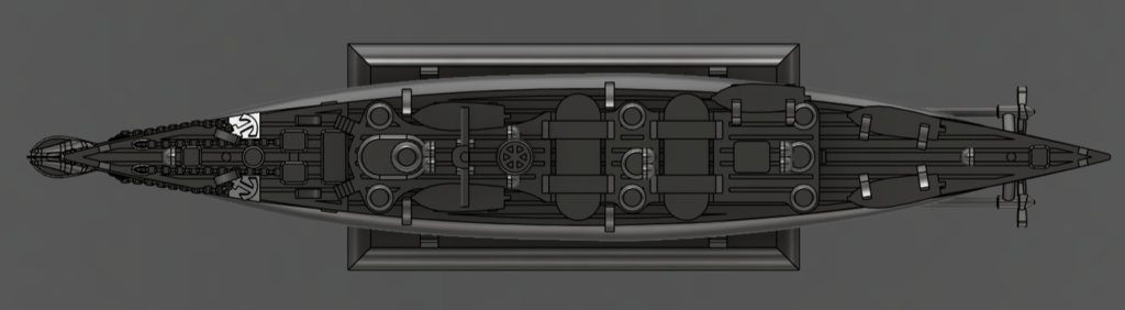 👽 HMS Polyphemus Ironclad Torpedo-ram・Free 3D File for ・Cults