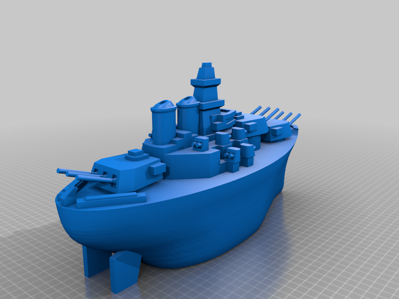 Free 3D file Chubby USS Iowa 🎨・3D print model to download・Cults