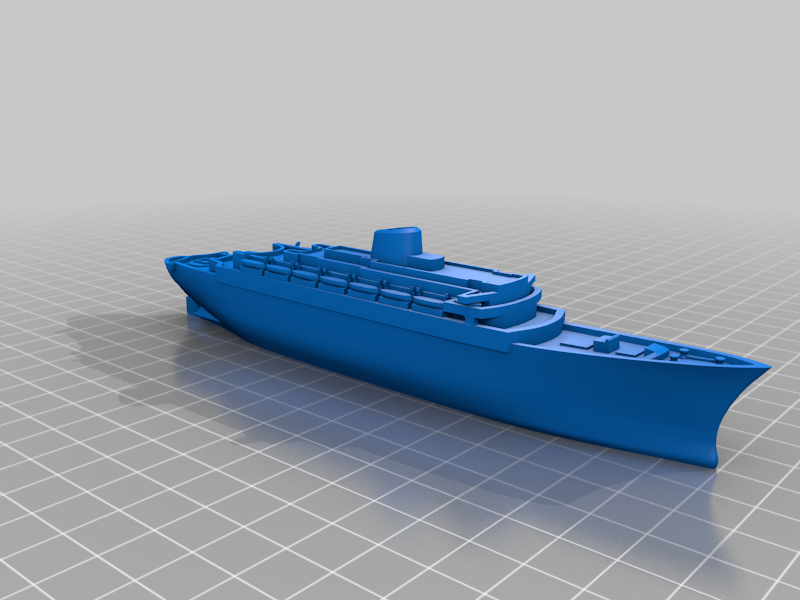 🚢 Simple SS Andrea Doria・Free 3D File for ・Cults