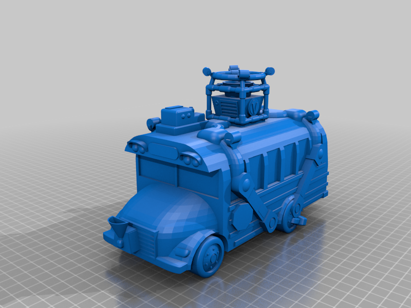 🚌 Compact Battle Bus・Free 3D File for ・Cults