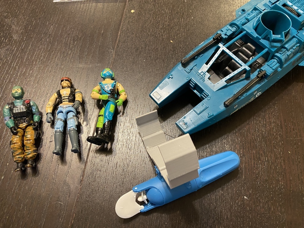 🚰 Gi Joe Water Moccasin Motor Mount・Free 3D File for ・Cults