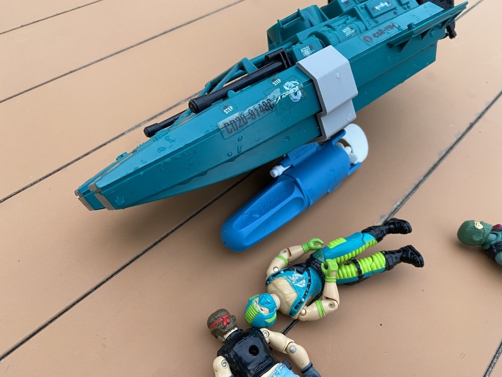 🚰 Gi Joe Water Moccasin Motor Mount・Free 3D File for ・Cults