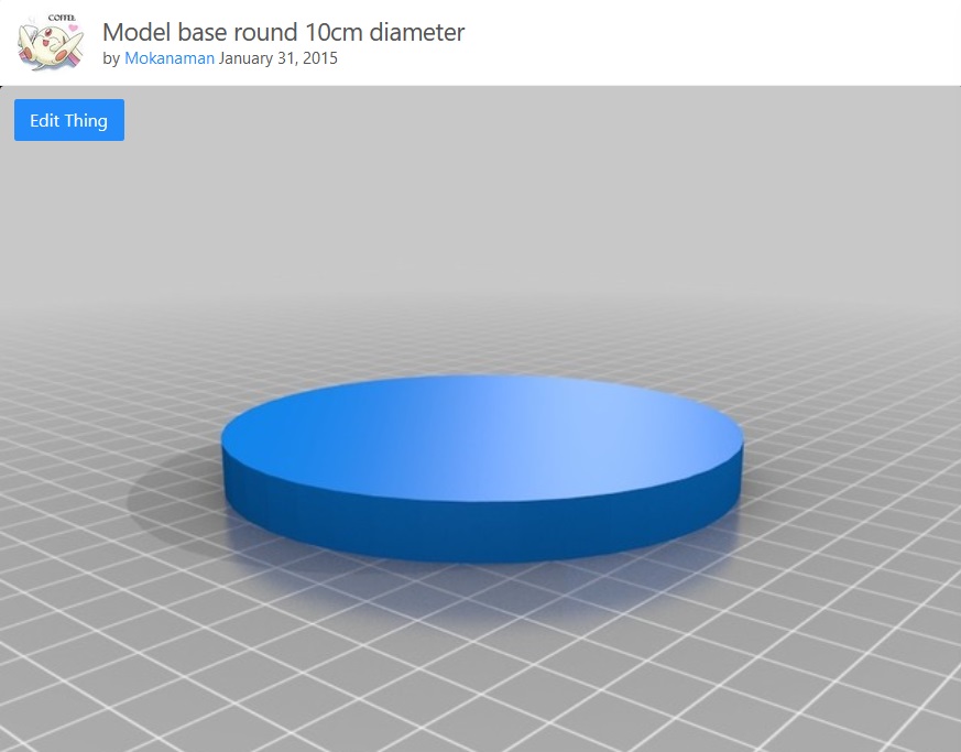 🤖 Model base round 10cm diameter (archive)・Archivo STL Gratis para ・Cults