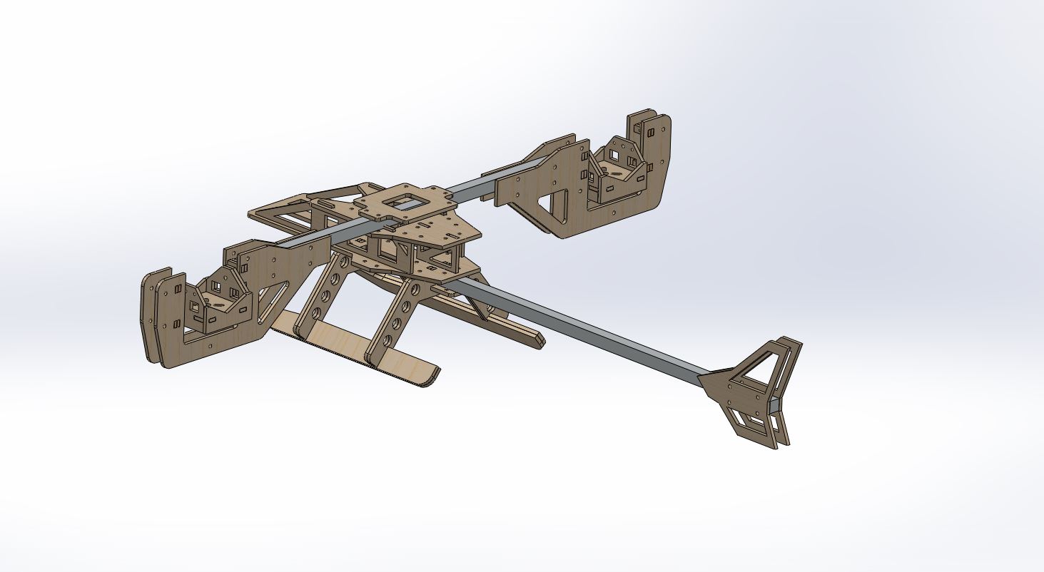 🔧 Bicopter 3D laser cut・Free STL File for ・Cults