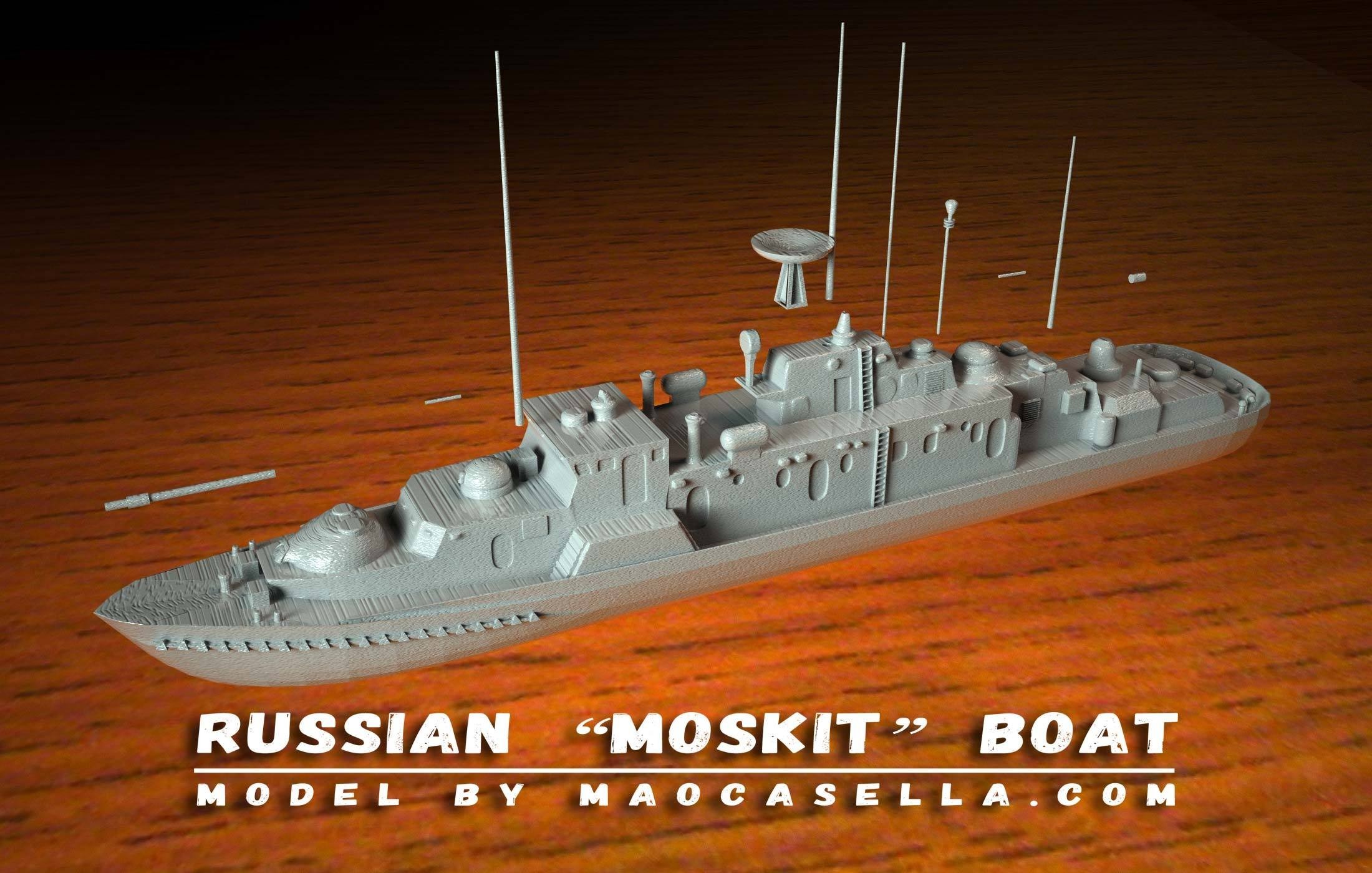 3D file russian "moskit" boat 🛥️ ・3D printable model to download・Cults