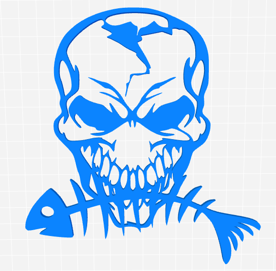 Free 3D file Skull Fish Wall Decoration 💀・3D printable model to ...