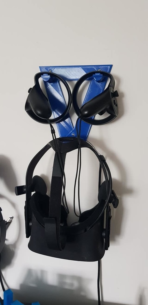 Free STL file Oculus Rift Headset-Handset Wall Bracket 🖥️ ・Template to ...