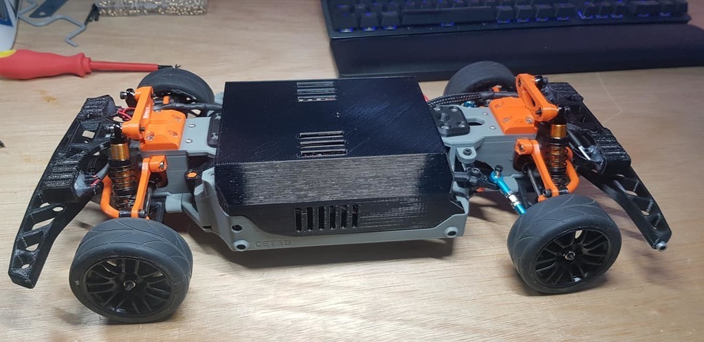 🚗 PROTO36 RC CAR Chassis Cover・Free STL File for ・Cults