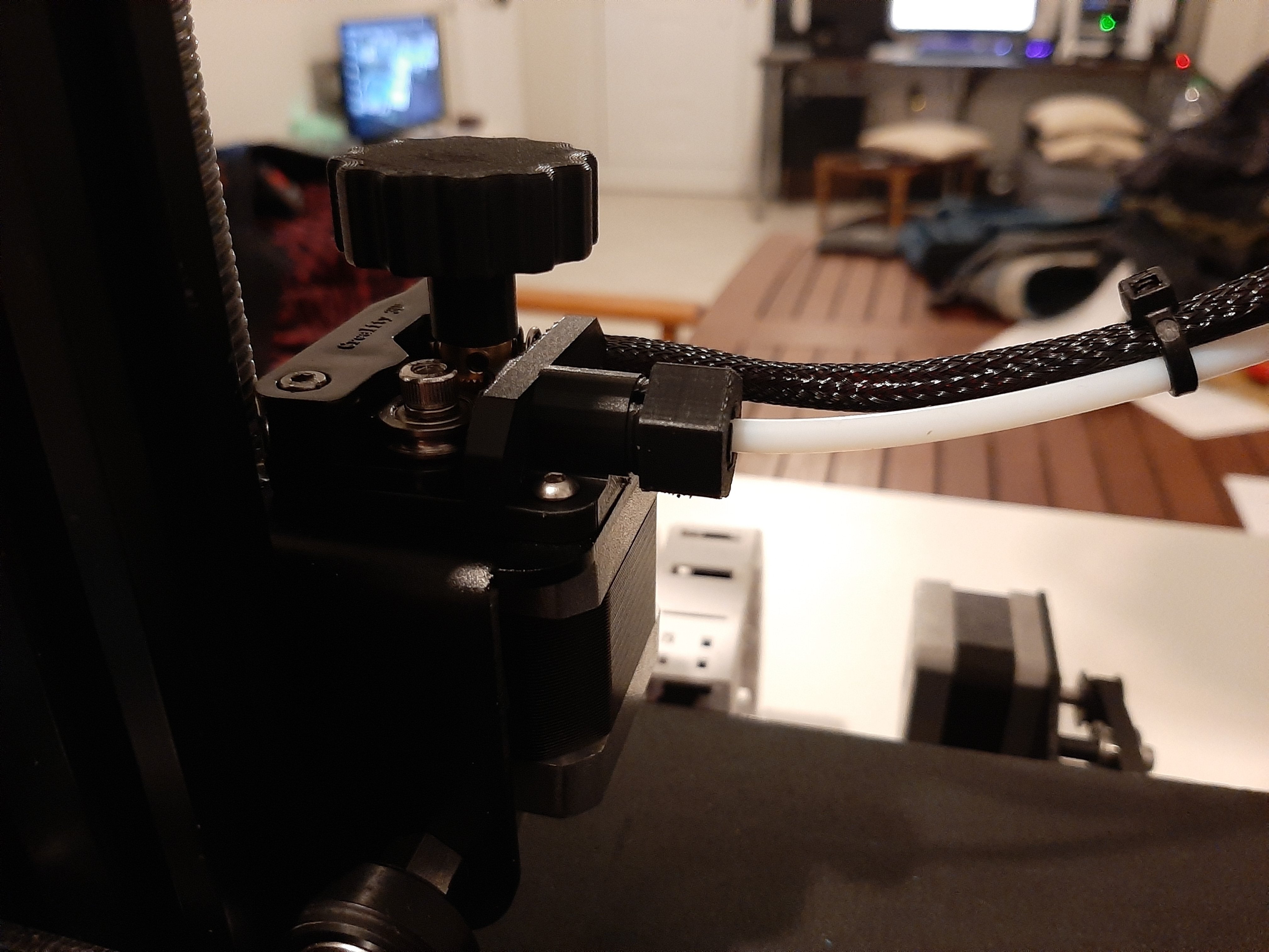 3D printed Ender & CR10 Filament Extruder Block with Threaded Coupler ...