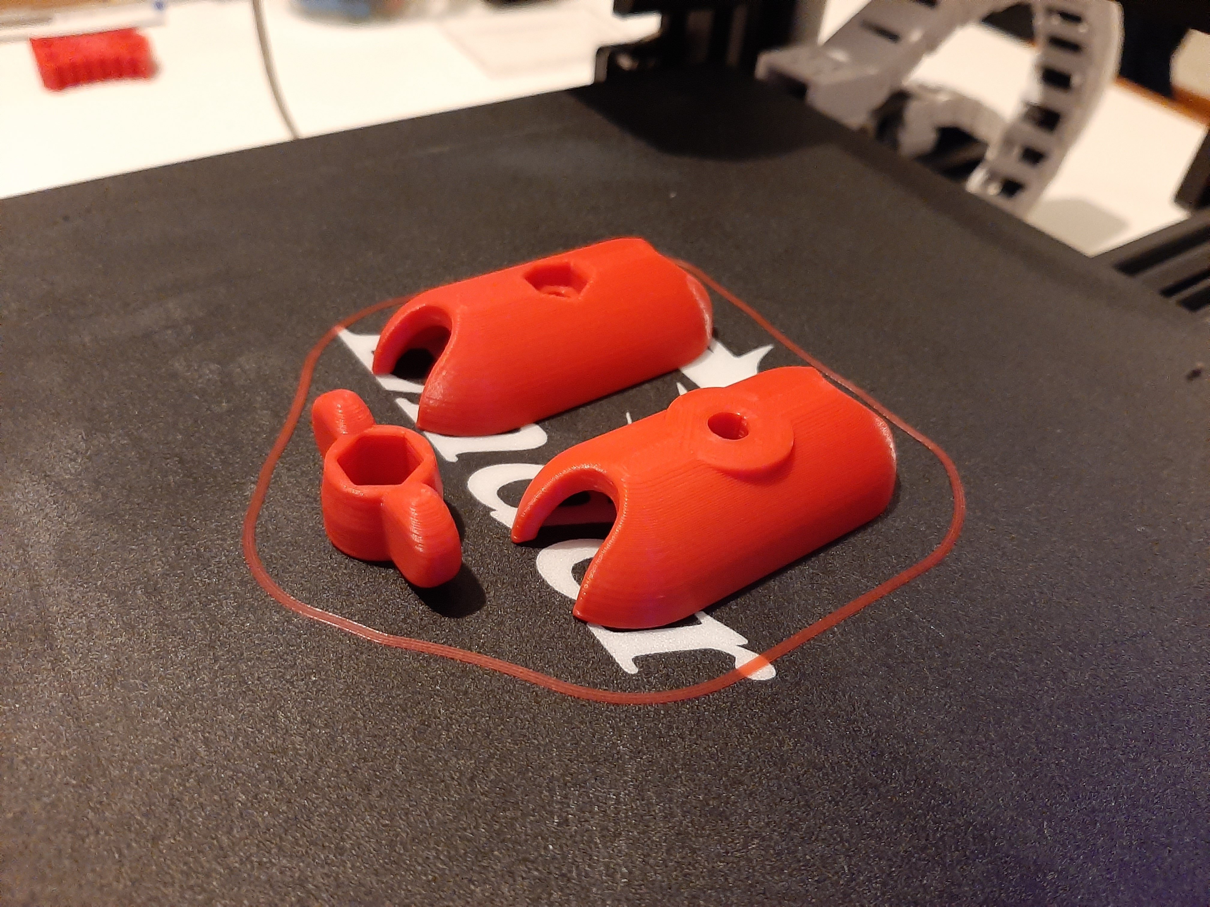 3D printing Ram Mount (RamMount) short ball holder + key・Cults